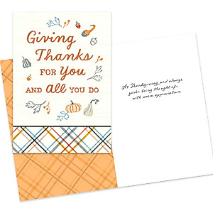 Hallmark Business 25 Pack Bulk Assorted Employee Thanksgiving Cards (Appreciation)