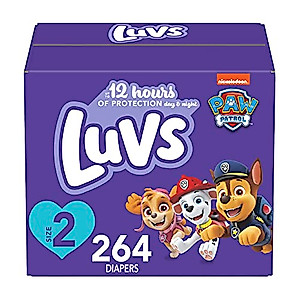 Luvs Pro Level Leak Protection Diapers Size 2 264 Count Economy Pack, Packaging May Vary