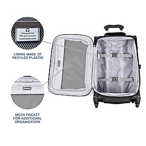 Travelpro Maxlite 5 Softside Expandable Luggage with 4 Spinner Wheels, Lightweight Suitcase, Men and Women, Black, Carry-on 21-Inch