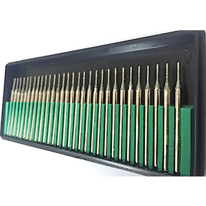 60 Pack 1mm Diamond Drill Bit Jewelry Beach Sea Glass Shells Gemstones Lapidary 60pcs. 1mm