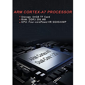 CICYSTORE Miyoo Mini Plus Handheld Game Console,Retro Game Console for Adults and Children,3.5" IPS Screen,64GB TF Card 10,000+ Games,Support WiF(Purple-64G)