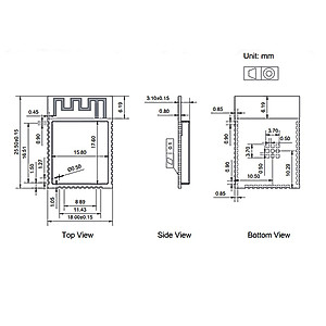 Luabby Smart Espressif ESP32-WROOM-32E Wi-Fi+BT+BLE MCU Module 4 MB 8MB 16MB with PCB Antenna ESP-32E (8MBx5 PCS)