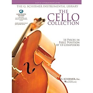 The Cello Collection Easy To Intermediate Cello/Piano G. Schirmer Instr Library Bk/Ado