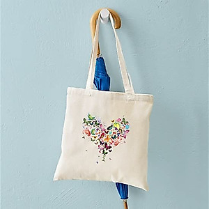 CafePress Heart Of Butterflies Tote-Bag Natural Canvas Tote-Bag,Shopping-Bag