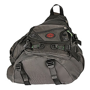 Kawei Knight Large Sling Bag Laptop Backpack Cross Body Messenger Bag Shoulder Travel Rucksack Black