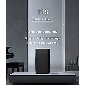 TOWNEW T1S Automatic Trash Can with Lid, 4.1 Gallon Smart Self-Sealing and Self-Changing, Motion Sense Activated Garbage Can for Kitchen Bathroom Office, Black.