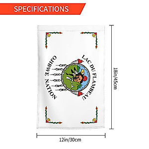 LIICHEES Flag Of The Lac Du Flambeau Ojibwe Nation Garden Flag 12x18 Inch Double Sided Outside Decoration Banner Yard Welcome Flags Home Decor Flags