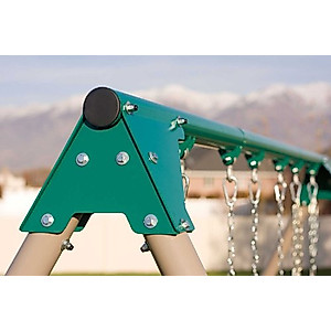 Lifetime 290038 Heavy Duty A-Frame Metal Swing Set, Earthtone