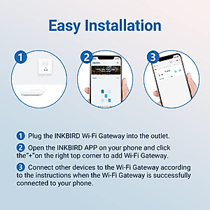 INKBIRD Wireless Pool Thermometer and WiFi Gateway Combo, with IBS-P01R Floating Thermometer for Swimming Pool, IBS-M1 WiFi Gateway Supports Wireless Thermometer Connection with Export Data