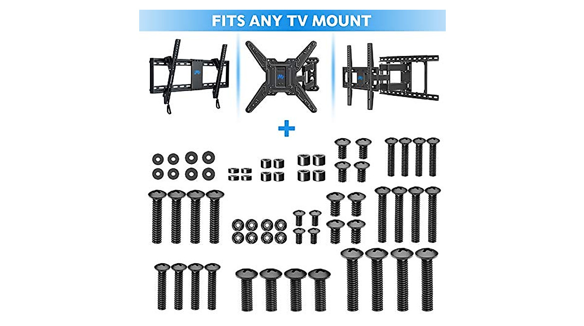 Mounting Dream TV Mount Screws Kit for Up to 82-Inch TVs | Easy Install