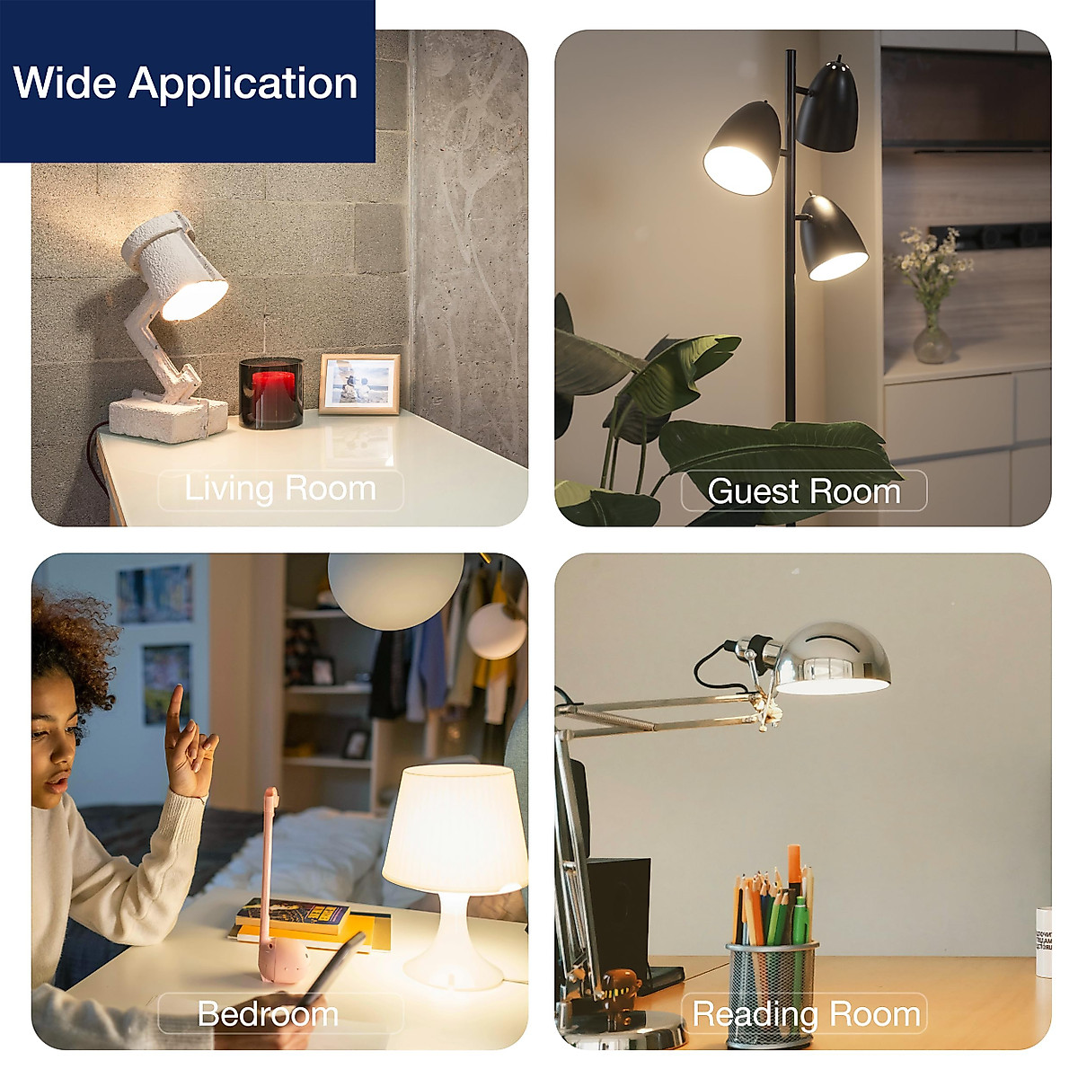 FLSNT 𝟑 𝐖𝐚𝐲 𝐋𝐄𝐃 𝐋𝐢𝐠𝐡𝐭 𝐁𝐮𝐥𝐛𝐬, A21 LED Light Bulb E26 Standard Base, 40W 60W 100W Equivalent, 3-Way Dimmable A21 LED Light Bulbs, 400-800-1500 Lumens, 3000K Soft White, 2 Pack