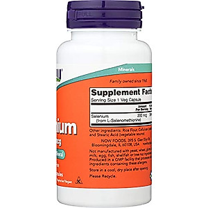 Now Foods Selenium 200 mcg 90 Vcaps