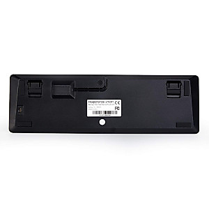 Qisan Holiday Sale 10% Discount off Mechanical Keyboard Gaming Keyboard Kailh Blue Switch Wired Backlit PBT Keycaps Mini Design (60%) 68 Keys Keyboard Magicforce (White Gray Combo)