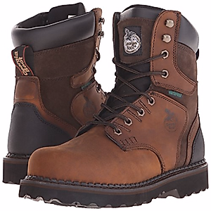 Georgia Boot Unisex-Adult Brookville 8' Work Boot-M Men BRN, Dark Brown, 10.5
