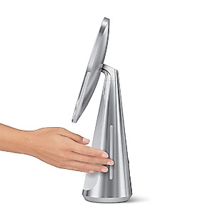 simplehuman Sensor Mirror Hi-Fi with Alexa, Superb Custom-Designed Audio, Extreme Color Accuracy, Touch Brightness Control, 5X Magnification