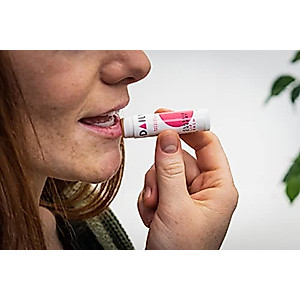 Assorted Natural Lip Balm Pack with Cocoa Butter and Coconut Oil by DAILY GOODS, Includes Pomegranate, Coconut, Cherry, and Spearmint Flavors, Enriched with Vitamin E - Pack of 8, 0.15 oz Tubes