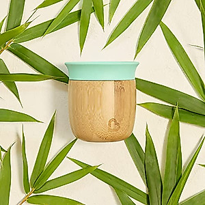 Munchkin® Bambou™ 5oz Open Training Cup for Babies and Toddlers, Non-Toxic Bamboo and Food-Grade Silicone