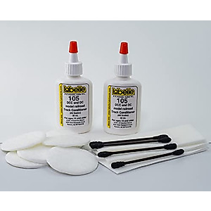 DC/DCC Track Cleaner&Conditioner for All Scales Model Railroad Track from Atlas,Athearn,Bachmann,Kato,Walthers,Shinohara,Lionel,MTH,Williams,Marklin:Bonus Pak = 2 Bottles of Fluid and Accessory kit