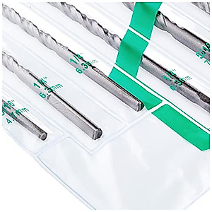 Amazon Brand - Denali Masonry Drill Bit Set, 7-Piece