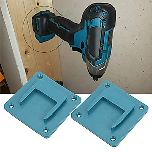 2pcs Electric Tool Holder Power Machine Storage Rack for Makita 18V Electric Tool(Cyan)