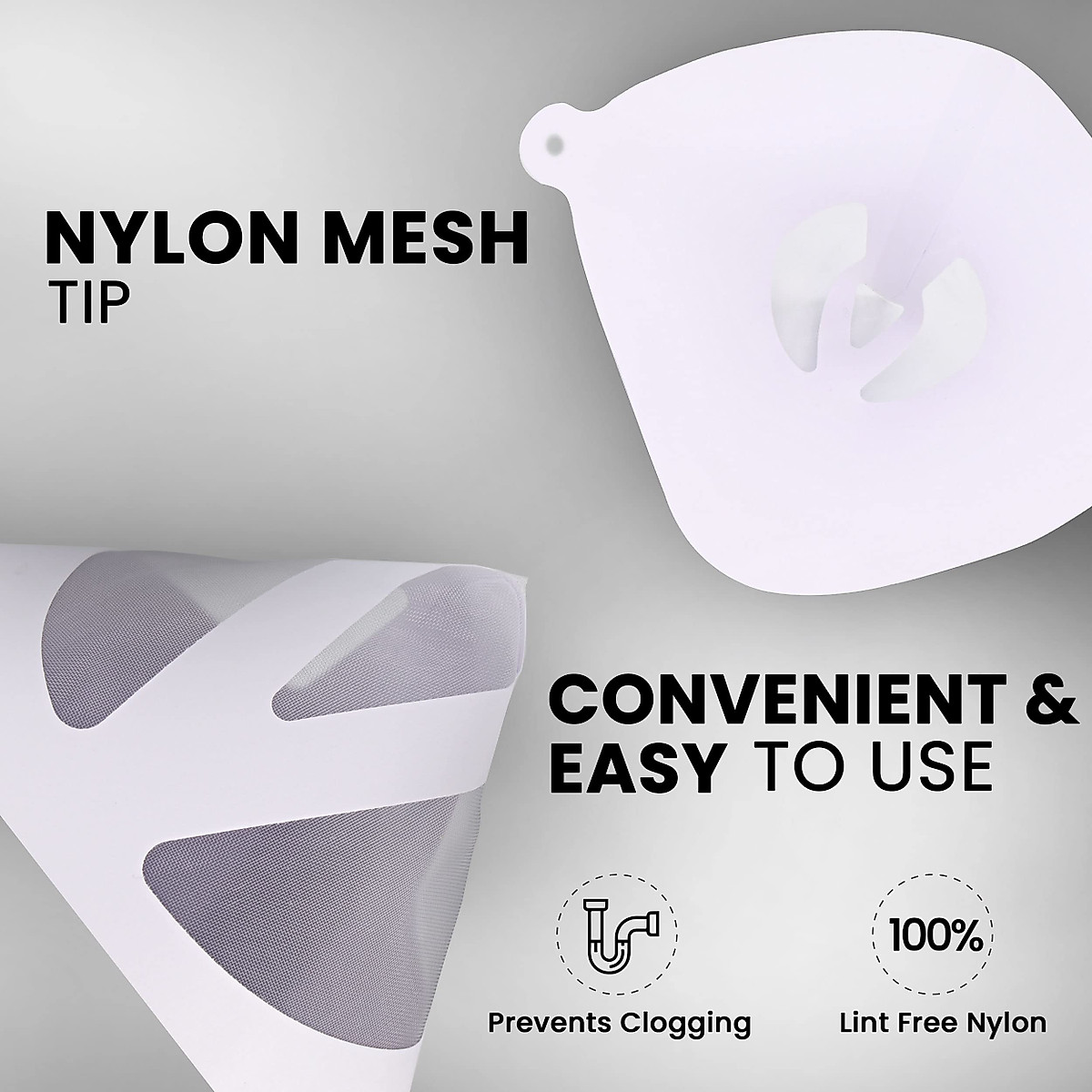 Ram-Pro 50 Pack of Paint Strainers with 190 Micron Paint Filter, Fine Nylon Mesh Paint Filter Strainer - Premium Grade Paint Strainers Paper Cone - Great for All Painting Projects