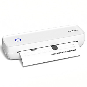 Cooljun Portable Printer Wireless for Travel,Inkless Thermal Printer Bluetooth Support 8.5'' x 11'' US Letter & A4 Paper Mobile Printer Compatible with iOS, Android & Laptop for Office, Home, School