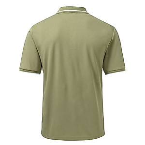 Pdbokew Men's Polo Shirt Short Sleeve Golf Polo for Men Army Green X-Large