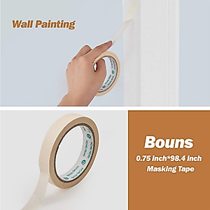 PILOT FISH 17 Pcs Paint Roller Kit, 9 Inch 4 Inch Paint Roller with Frame, Paint Supplies for Wall Painting, Paint Brush Paint Tray Microfiber Roller Covers for Home Painting Painting Tools for Indoor