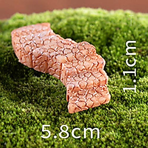 Mggsndi Miniature Fairy Garden Accessories Stairs Stone Steps Figurine Bonsai Ornament for Garden Doll House Decoration Grey