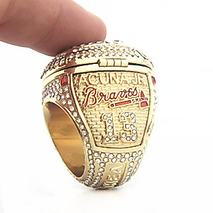 ATL 2021 Braves 13 ACUNA,JR Christmas gift Series Cubs World Replica Champions ring set Atlanta Championship Rings with Wooden box Gifts Women Mens kids Boys Fathers