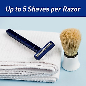 Medpride Disposable Razors | 50-Pack| Twin Blades & Easy Grip For Max Control & Smoothness| Unisex, Smooth & Comfortable Shaving Care for Men & Women