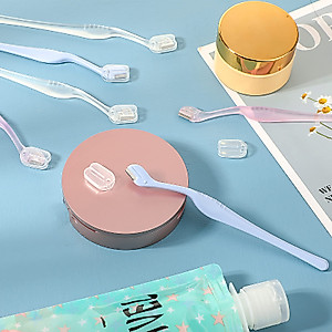 Eyebrow Razor Mini Eyebrow Razor Trimmer Female Face Shaver Lip Hair Remover with Precision Cover Small Shaver for Women Makeup Face Care Tools(Clear, Clear Purple, Light Blue)