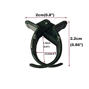 Vtete 50 PCS Large Size Orchid Clips and Garden Support Clips Green (Not with Flower and Plant Spike)