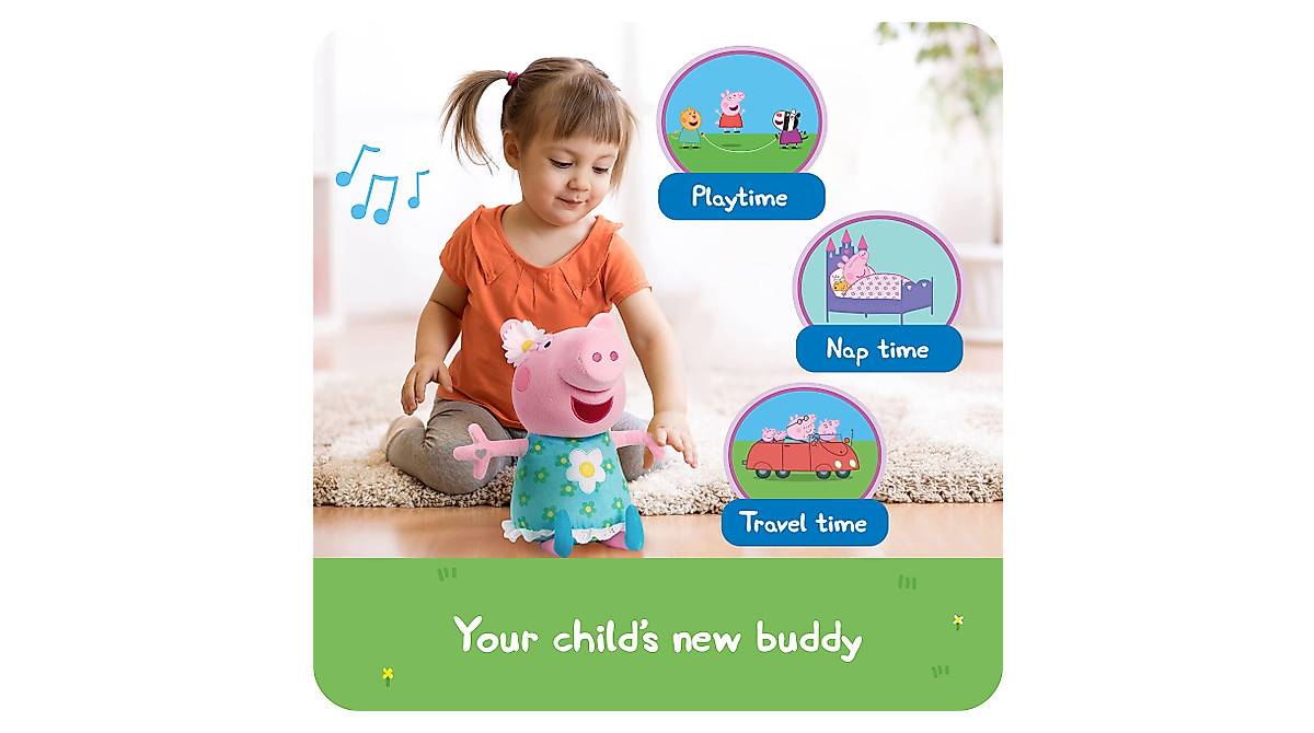 Peppa Pig Singing Plush Toy - Interactive 13-Inch Kids Gift