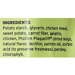 Indigenous Grain Free Dental Health Bones 2 Flavor Variety Bundle: (1) Original Fresh Breath Formula, and (1) Roasted Chicken Flavor, 17 Oz. Ea.