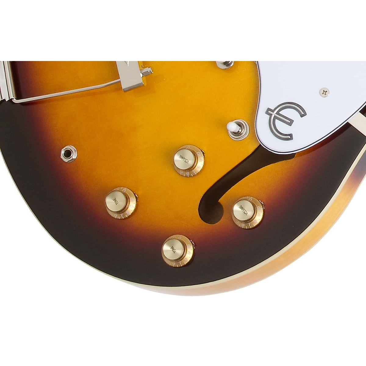 Epiphone Casino Archtop Hollowbody Electric Guitar, Vintage Sunburst