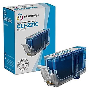 LD Compatible Ink Cartridge Replacement for Canon CLI-221 (Cyan)