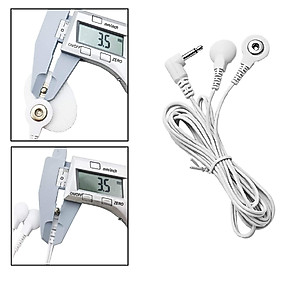 4 Count TENS Wires 3.5mm Plug TENS to 3.5mm Snap Electrode Wires for TENS Unit Electrodes Lead Wires for TENS