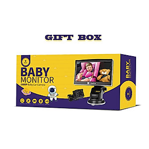 Funle Baby Car Mirror Back Seat Baby Car Camera Monitor Safety Car Seat Mirrors for Baby Rear Facing 4.3'' HD 1080P