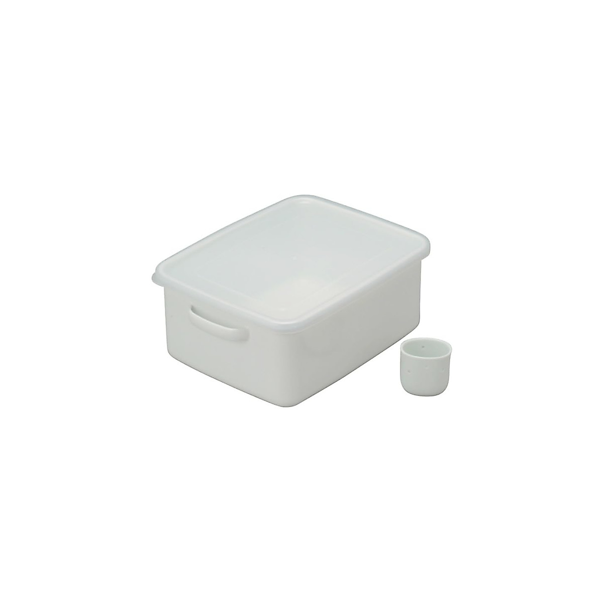 野田琺瑯(Nodahoro) Noda Horo TK-58 Pickle Container, Enamel, Square Shape, Storage Container, Large Size, Bran Pickled Beauties, Made in Japan White Series