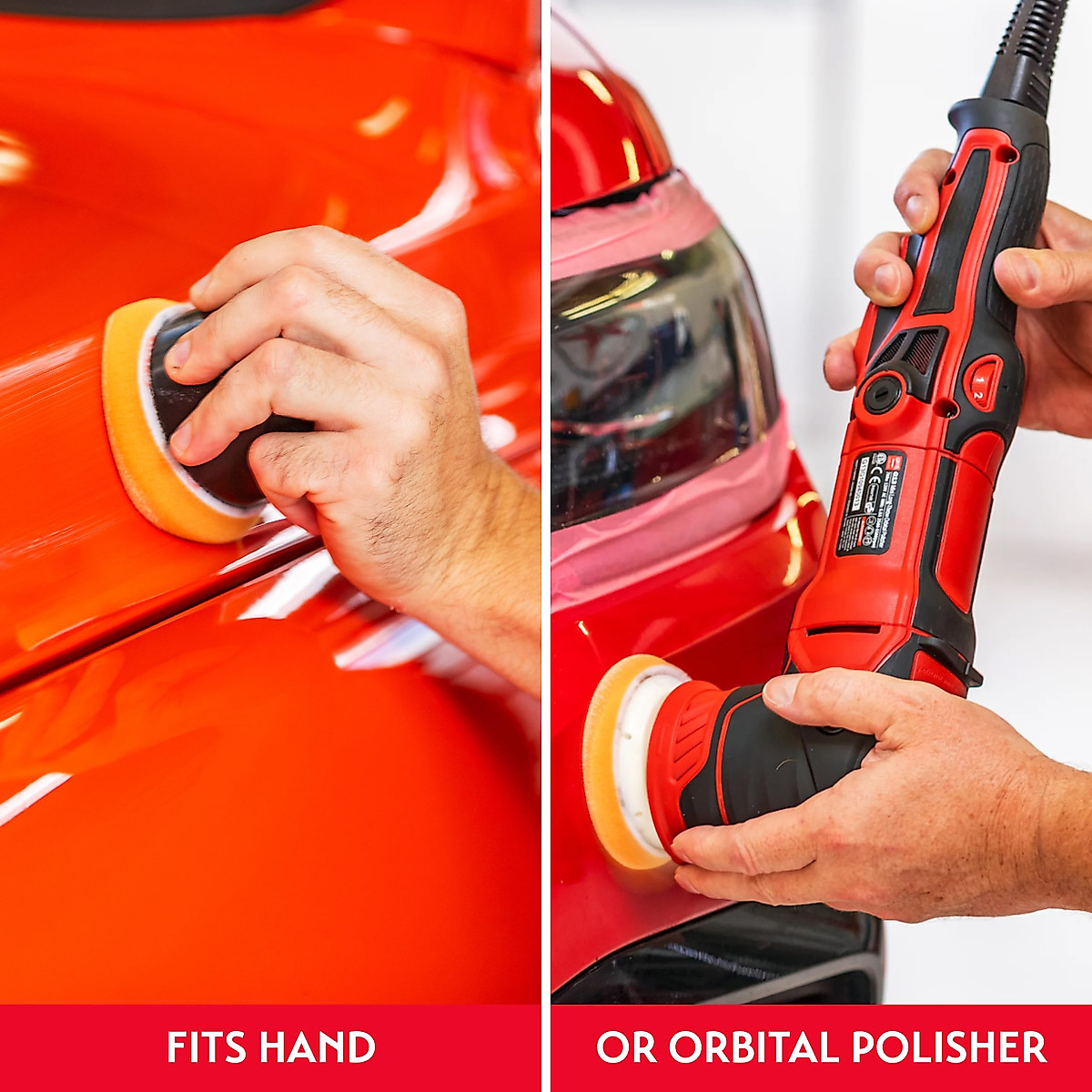 Griot's Garage 11241 3" Orange Foam Correcting Pads (Set of 3)