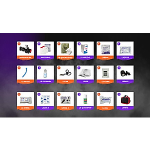 Lightning X Rip-Away Officer's Patrol Tactical Gunshot & Trauma IFAK Kit w/Headrest Mount - RED