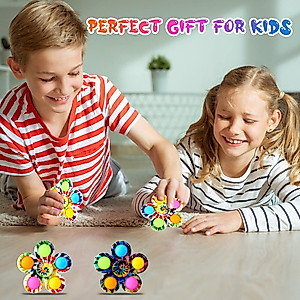 Gigilli Fidget Spinners Pop for Kids 2 Pack, Sensory Fidget Toys for Kids 8-12 4-8 Goodie Bags Stuffers, ADHD Autism Fidget Toys for Toddler 1-3 Boys Girls, Classroom Prizes Valentines Birthday Gifts