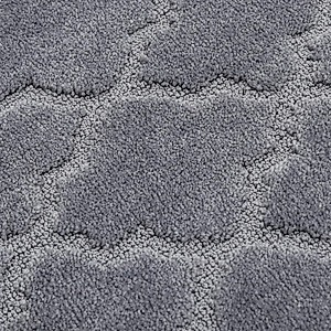 COSY HOMEER Soft Kitchen Rugs [2 PCS] for in Front of Sink Super Absorbent Kitchen Floor Mats and Mats 20x30 Inch/20X48 Non-Skid Kitchen Mat Standing Mat Washable,Polyester,Grey