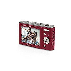 Minolta MND20 44 MP / 2.7K Ultra HD Digital Camera (Red)