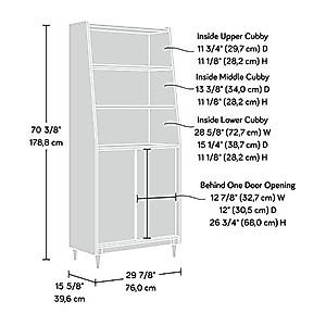 Sauder Harvey Park, 3 tier Bookcase, Grand Walnut finish