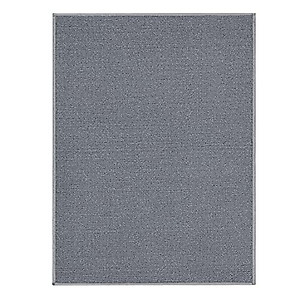 Machine Washable Modern Solid Design Non-Slip Rubberback 2x3 Traditional Area Rug for Entryway, Bedroom, Kitchen, Bathroom, 2'3" x 3', Gray