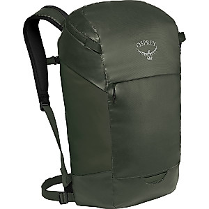 Osprey Transporter Small Zip Top Laptop Backpack, Haybale Green