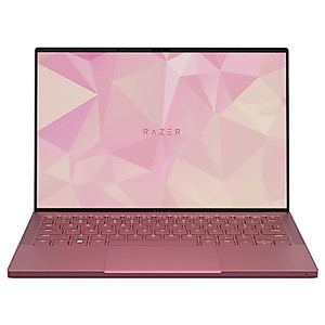 Razer Book 13 Laptop: Intel Core i7-1165G7 4 Core, Intel Iris Xe, 13.4" FHD 60Hz (1920x1200), 16GB RAM, 512GB SSD PCIe M.2 - Windows 11 - CNC Aluminum - Chroma RGB - Thunderbolt 4 - Quartz Pink