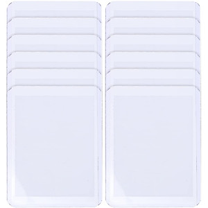 DOITOOL 50pcs Card Cover Hard Baseball Holder Baseball Display Playing Card Container Clear Case Membership to Someone Baseball Card Display Hard Plastic PVC Small Card